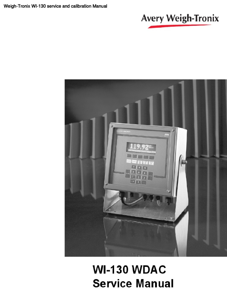 WI-130 Calibration and Service Manual | PDF | Computer Keyboard | Input ...