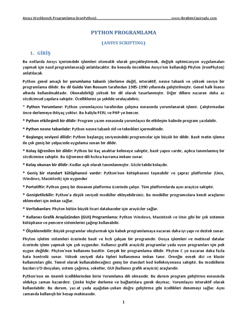 Python Programlama | PDF