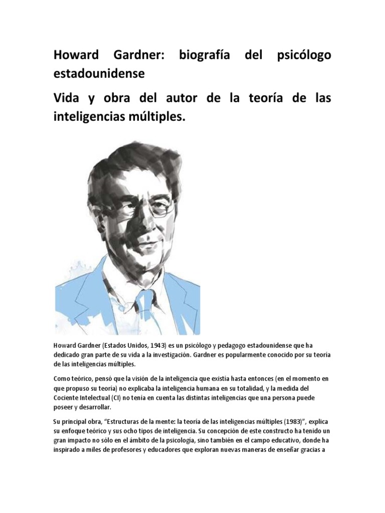 Howard Gardner | PDF | Inteligencia | Las emociones