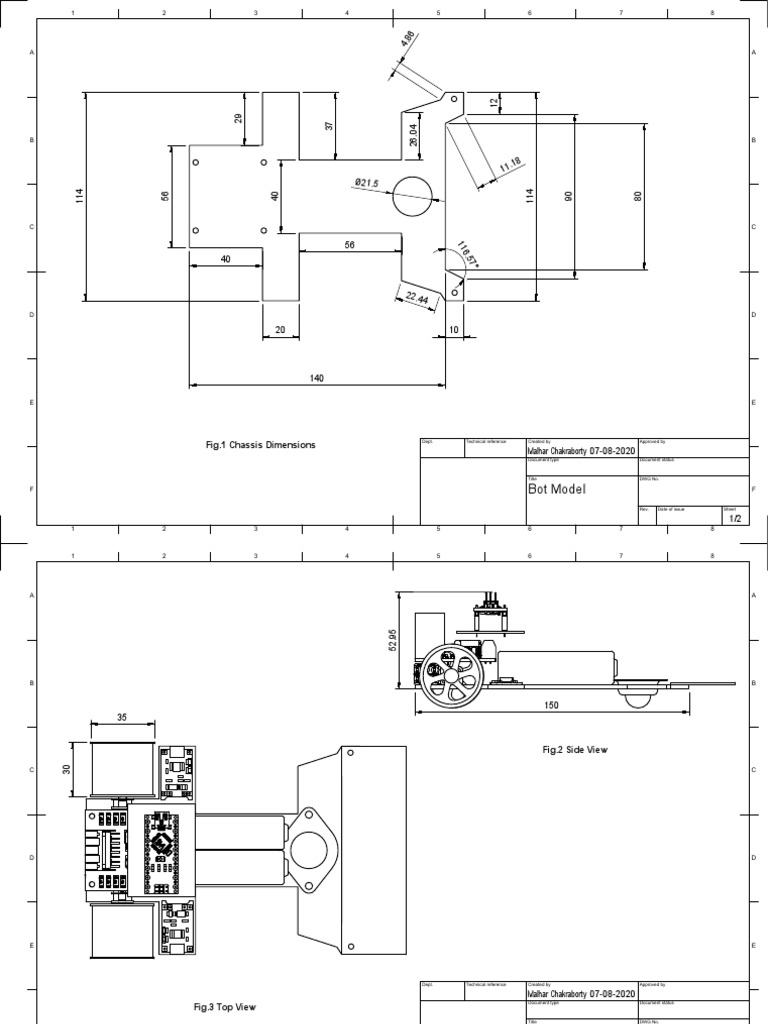 Bot Model Drawing v3 | PDF