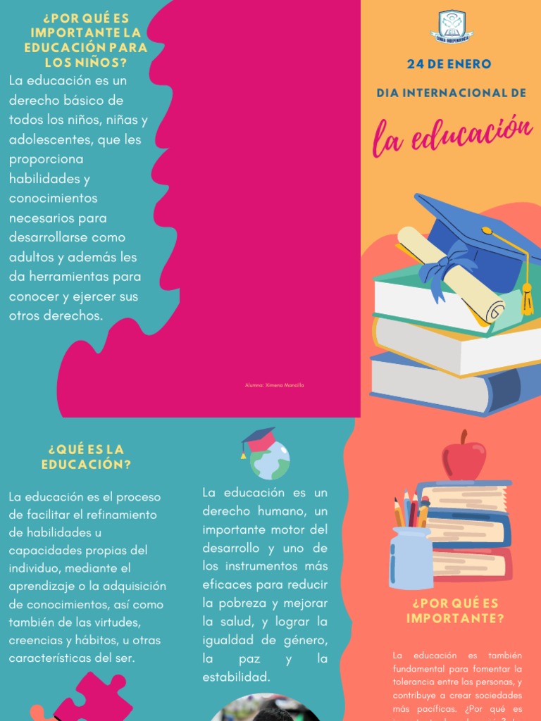 Triptico Dia de La Educacion | PDF