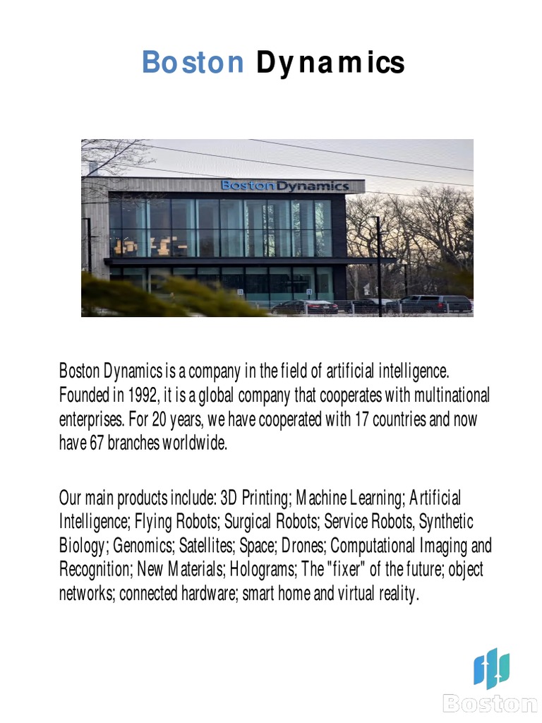 Boston Dynamics: Company Overview and History | PDF | Robotics | Robot