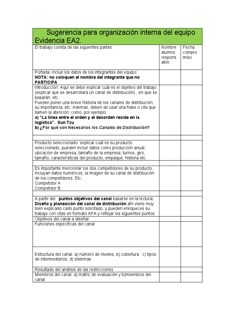 Sugerencias EA2 Canal V2 | PDF