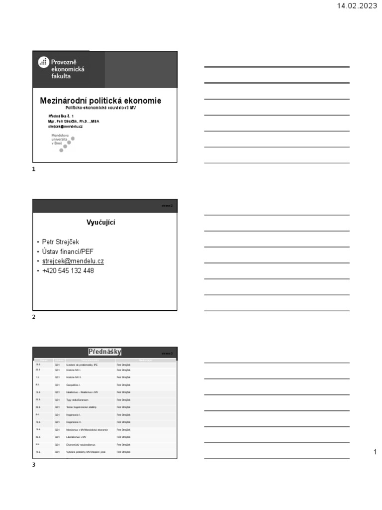 Prednaska 1 PDF PDF | PDF