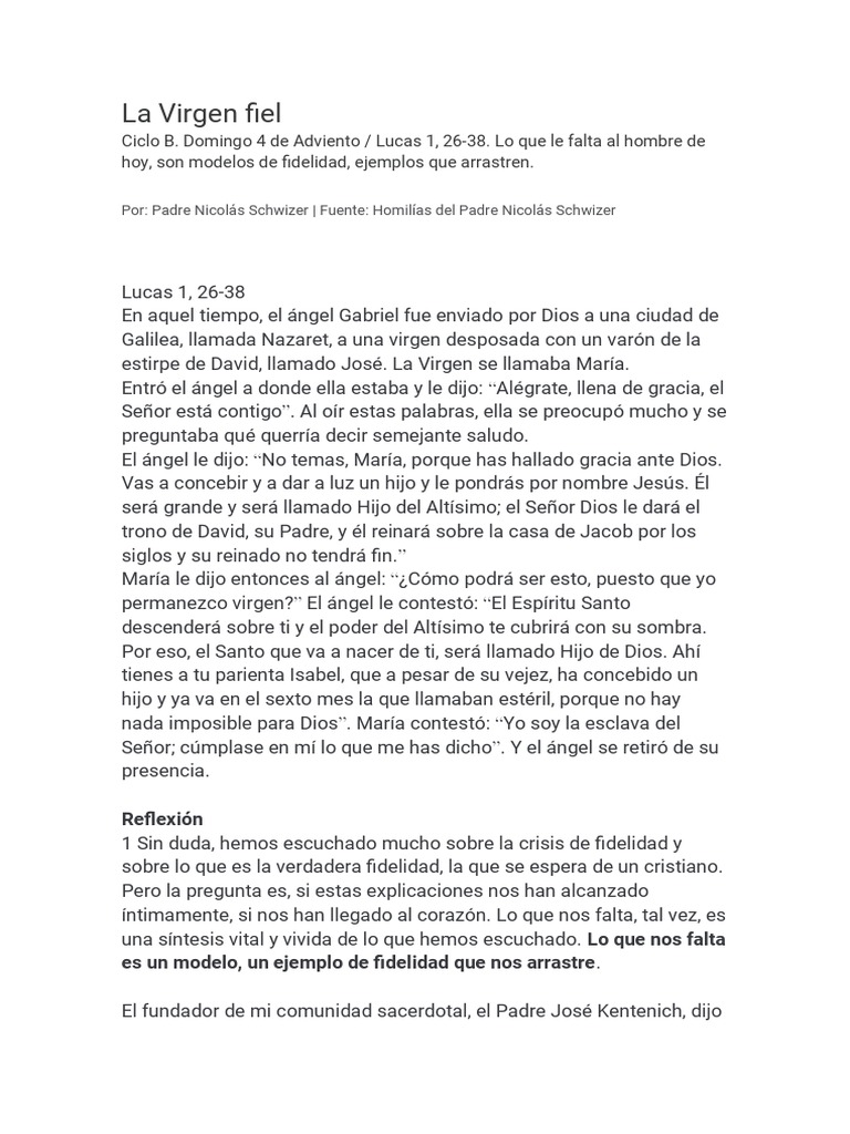 Maria Virgen Fiel | PDF
