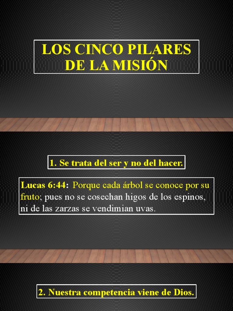 Los Cinco Pilares de La Misión | PDF | Dios | Creencia religiosa y doctrina