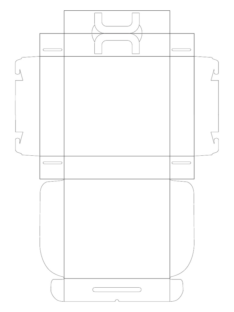 Troquel de Caja Cuento-Rompecabezas - plantilla A4.pdf | PDF