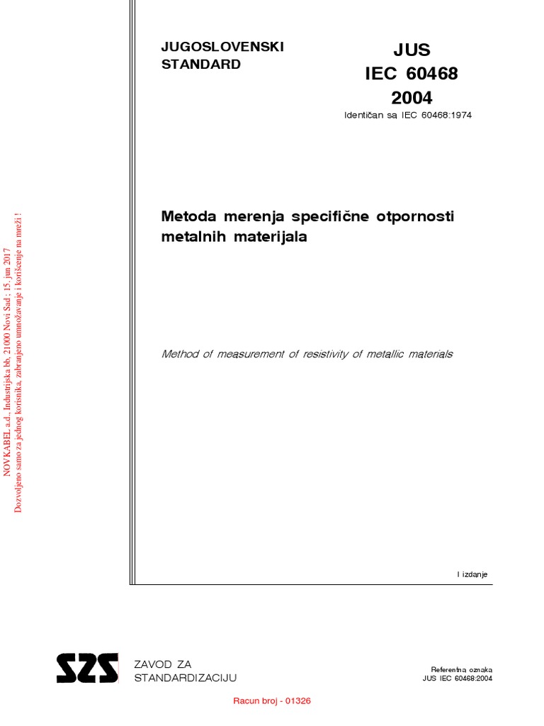 SRPS Iec 60468 PDF | PDF