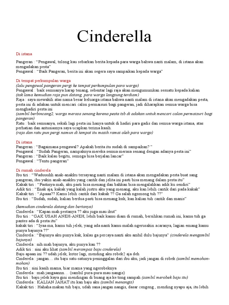 Cinderella | PDF