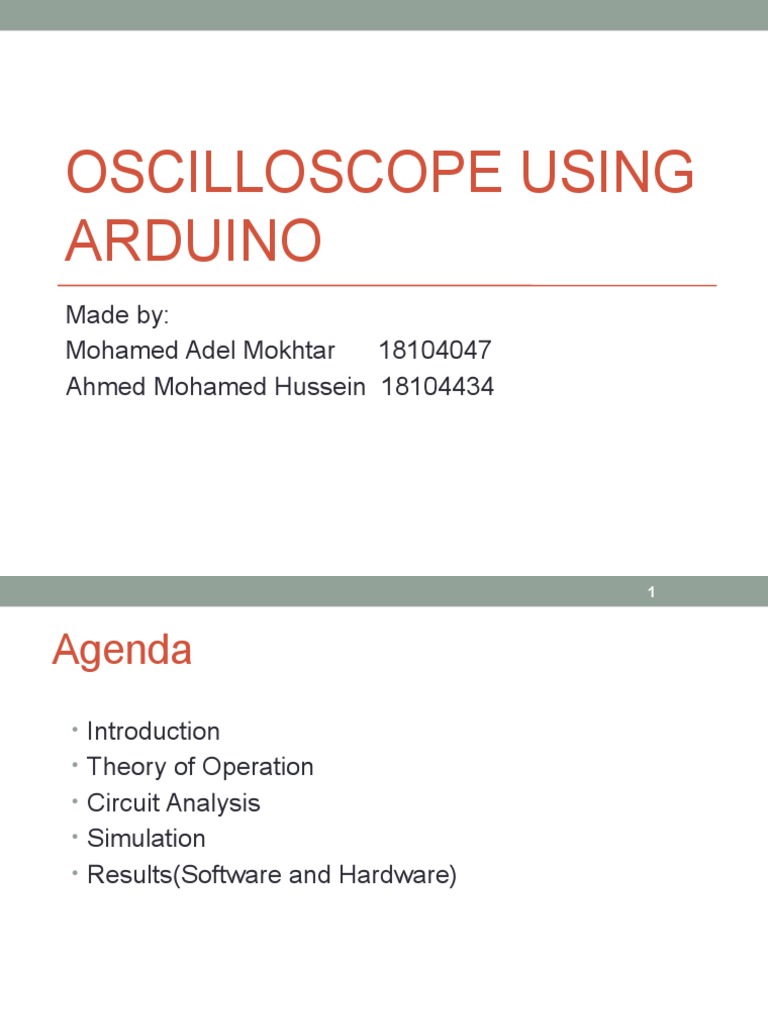Oscilloscope Using Arduino Pdf Arduino Analogue Electronics