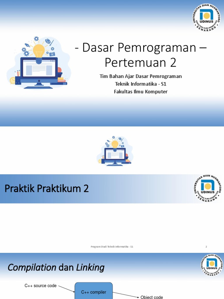 Pemrograman C++: Kompilasi & Preprocessor | PDF | Teknologi & Rekayasa