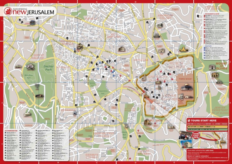 Mapa de Atracciones de Jerusalén PDF | PDF