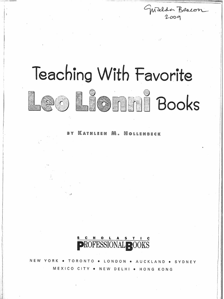 Teaching With Favorite Leo Lionni Books Grades K-2 | PDF