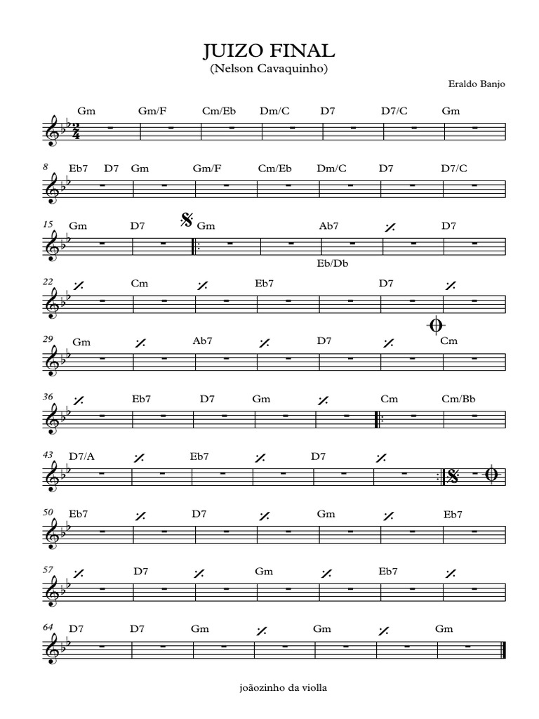 10-JUIZO FINAL - Partitura Completa | PDF