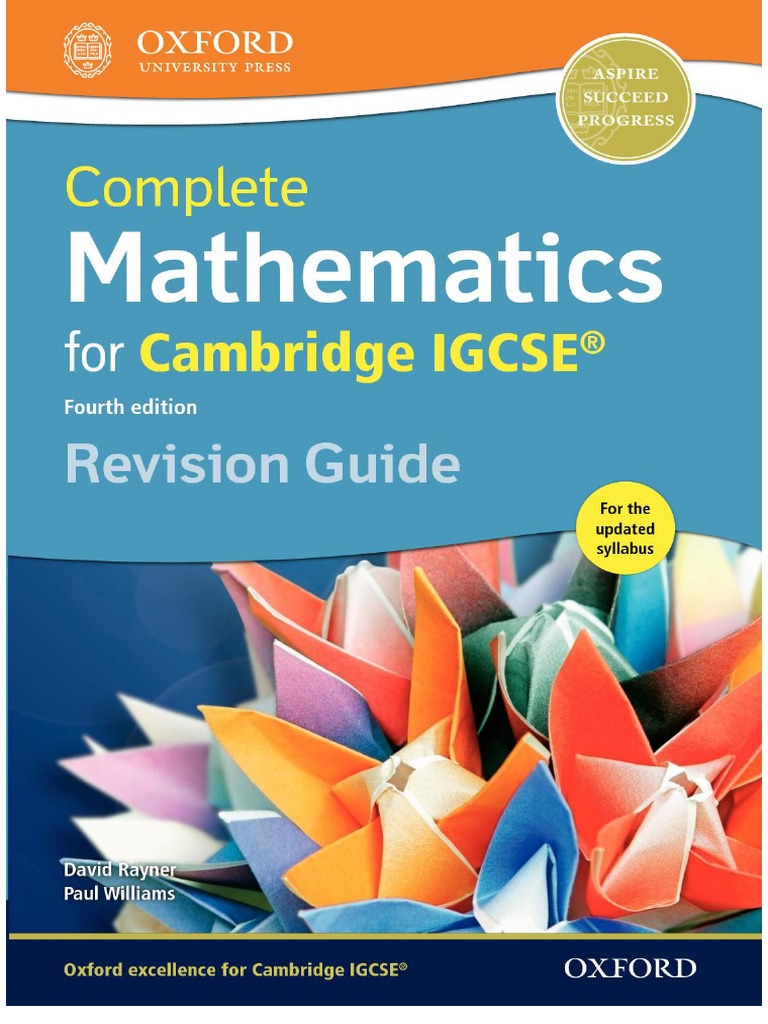 Complete Mathematics For Cambridge IGCSE® Fourth Edition Revision Guide ...