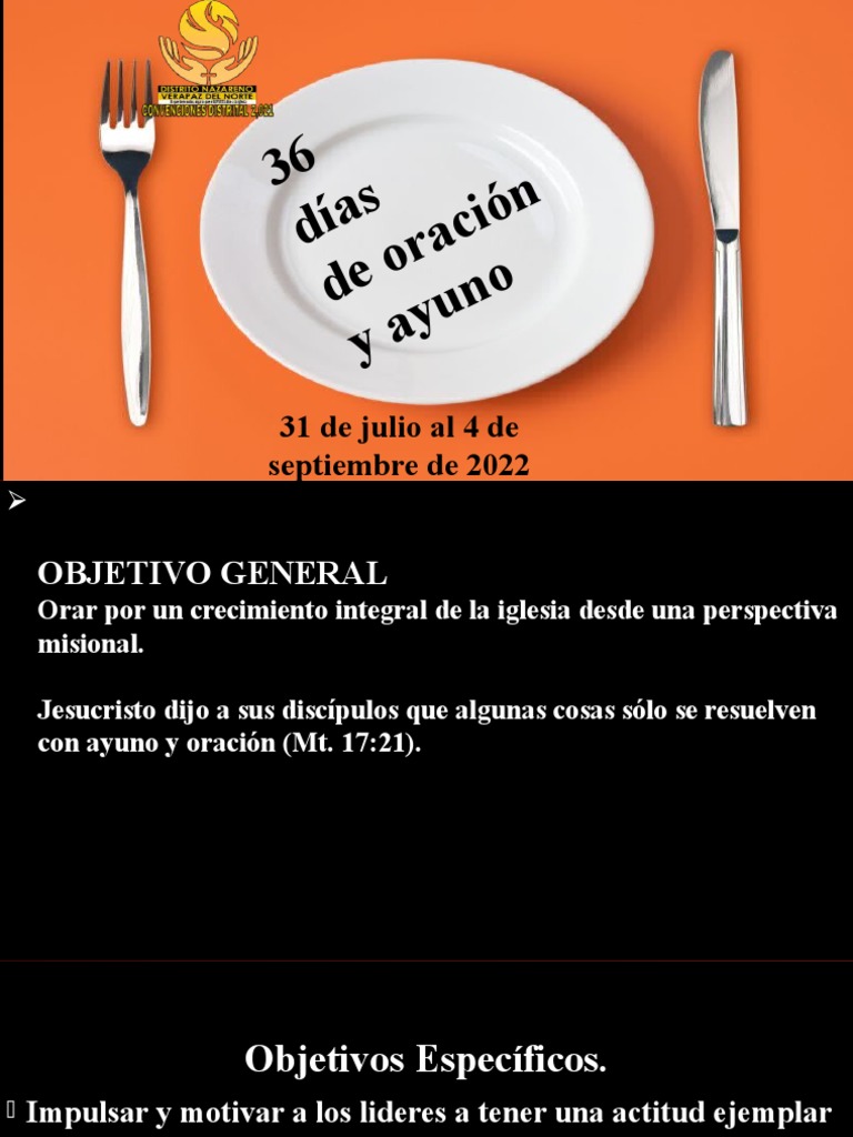 36 Días de Ayuno y Oración en Iglesia | PDF