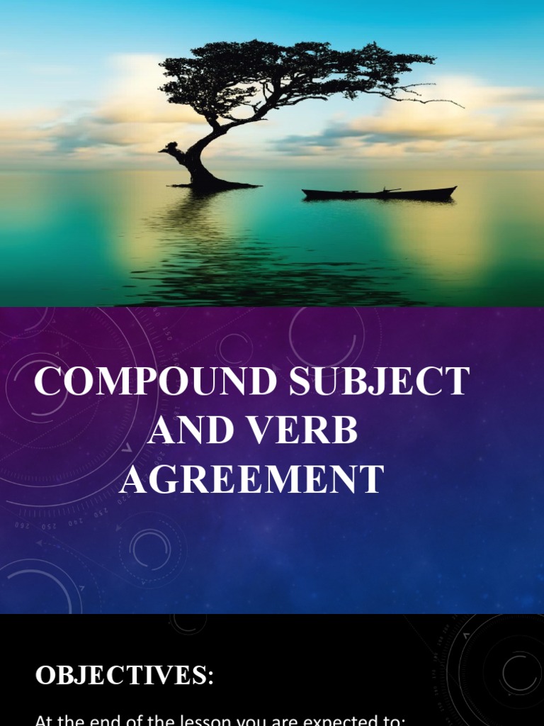 Compound subject ppt (1).pptx | PDF | Subject (Grammar) | Verb