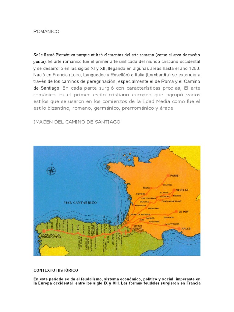 Informacion Sobre El Arte Romanico | PDF | Pinturas | Feudalismo