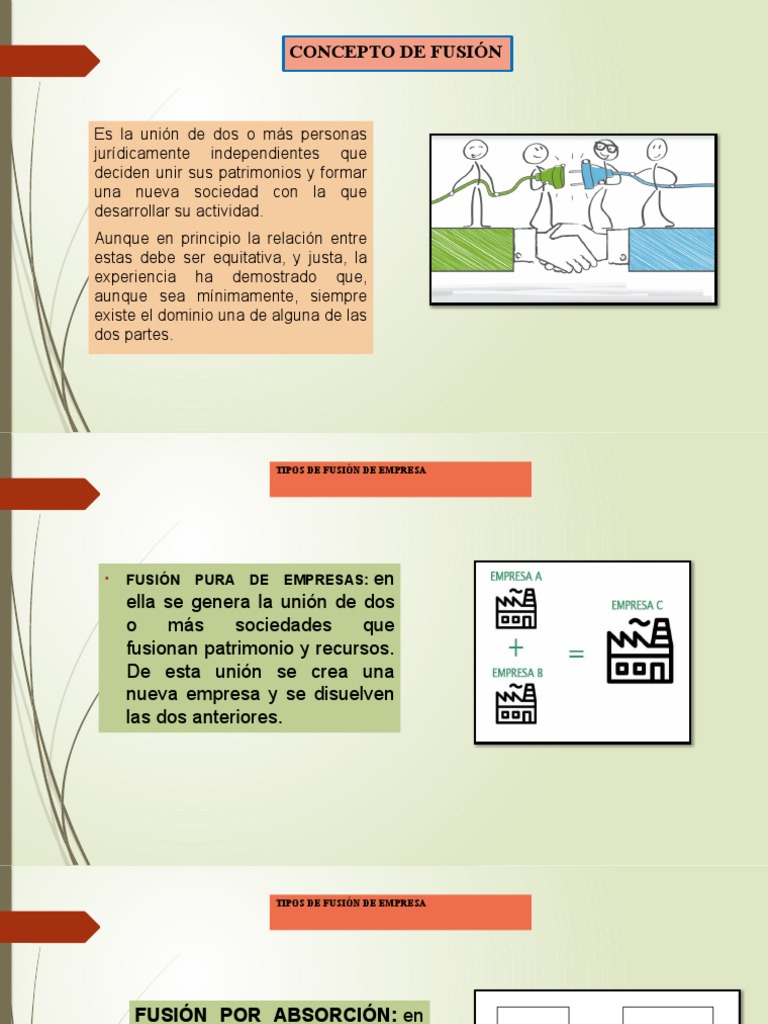 CONCEPTO DE FUSIÓN | PDF