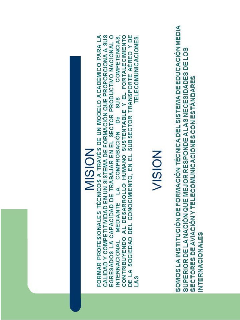 Mision, Visión Conalep PDF | PDF