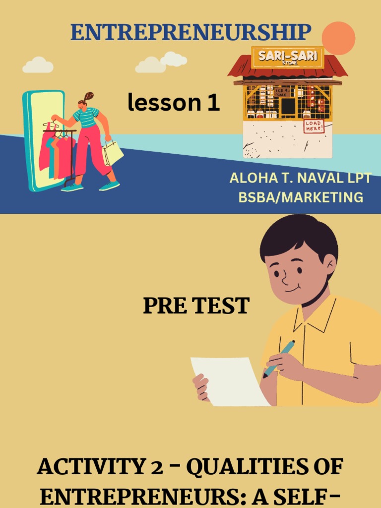 Entrep Lesson 1 | PDF | Entrepreneurship | Economies