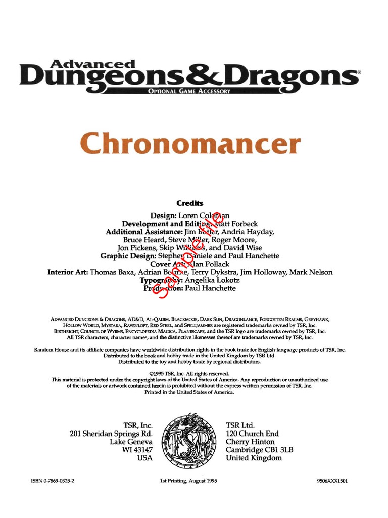 Sample PDF | PDF | Tsr, Inc. | Elf (Dungeons & Dragons)
