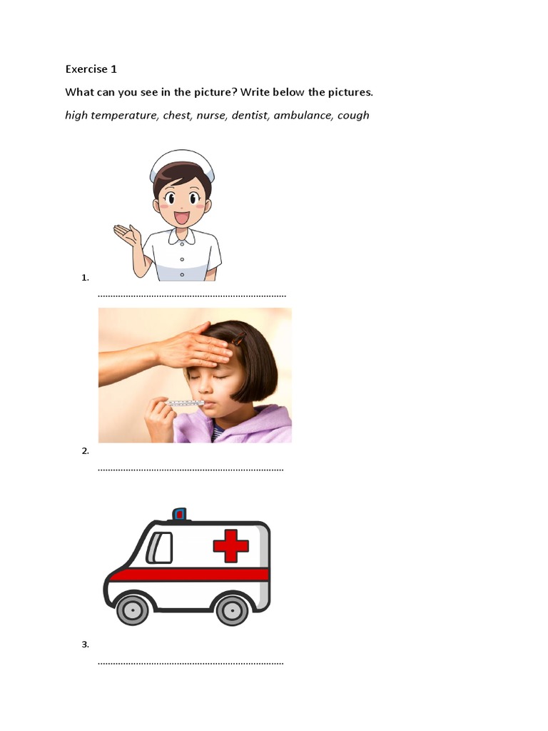 Going To Doctor Health Exercises English A2 | PDF