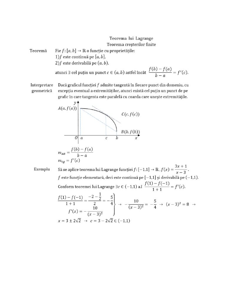 Teorema Lui Lagrange | PDF