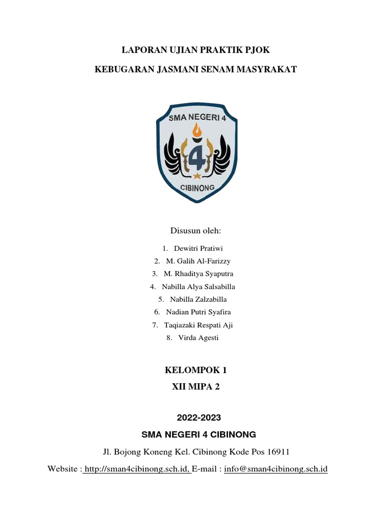 Laporan Ujian Praktik Pjok PDF | PDF