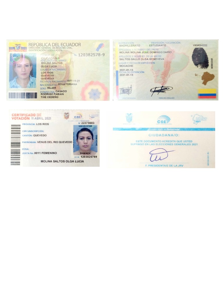 cedula y papeleta de votacion.docx | PDF