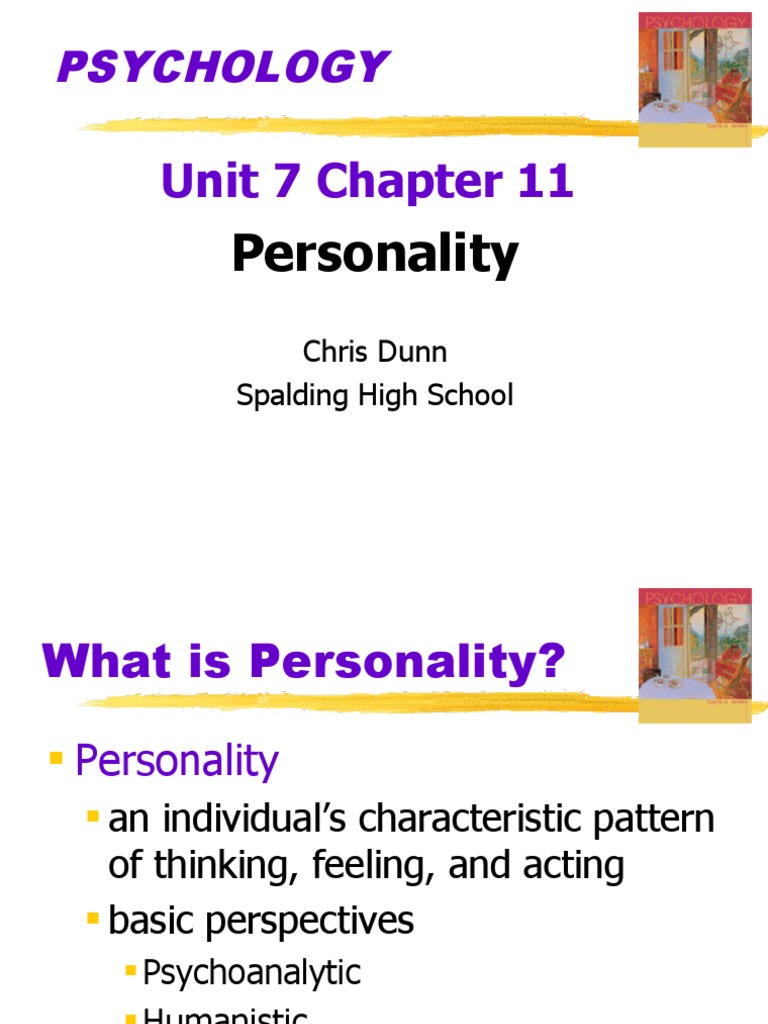 AP Psychology Unit 7 Ch.11 Personality | PDF | Id | Psychoanalysis