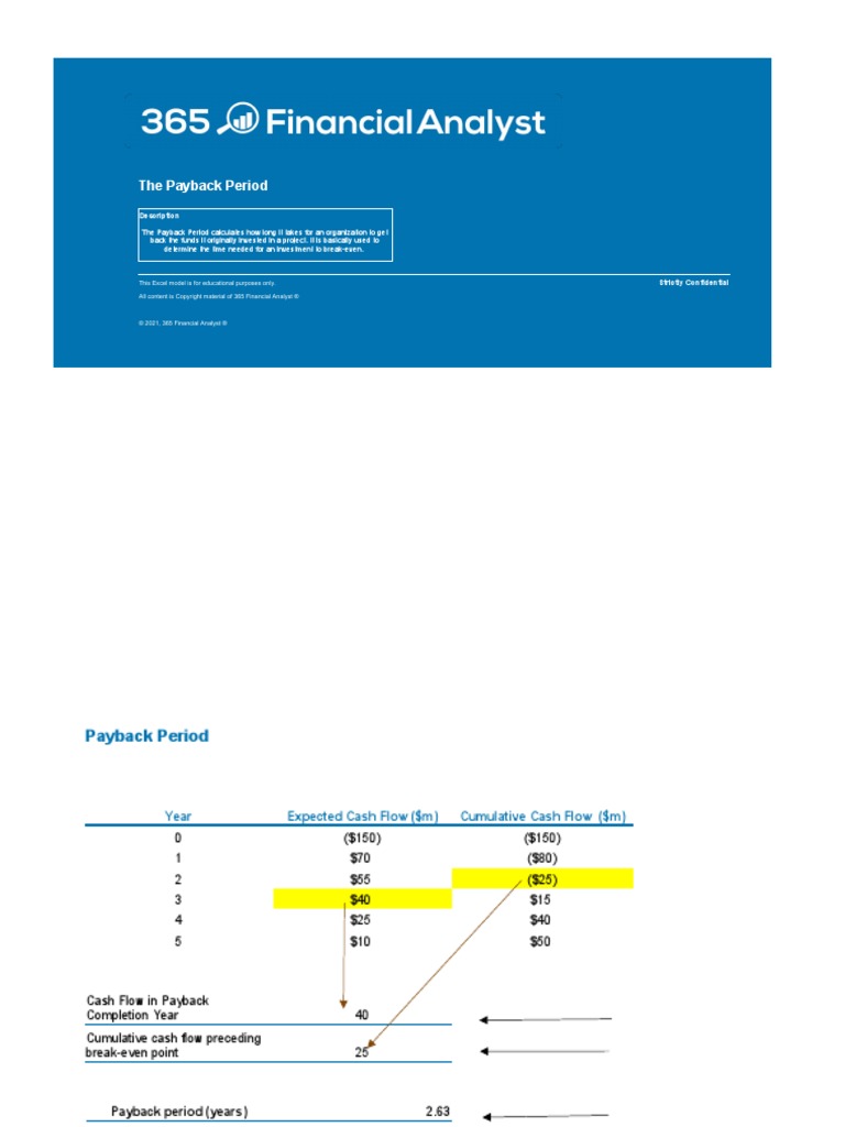 Payback Period | Download Free PDF | Financial Economics | Balance Sheet