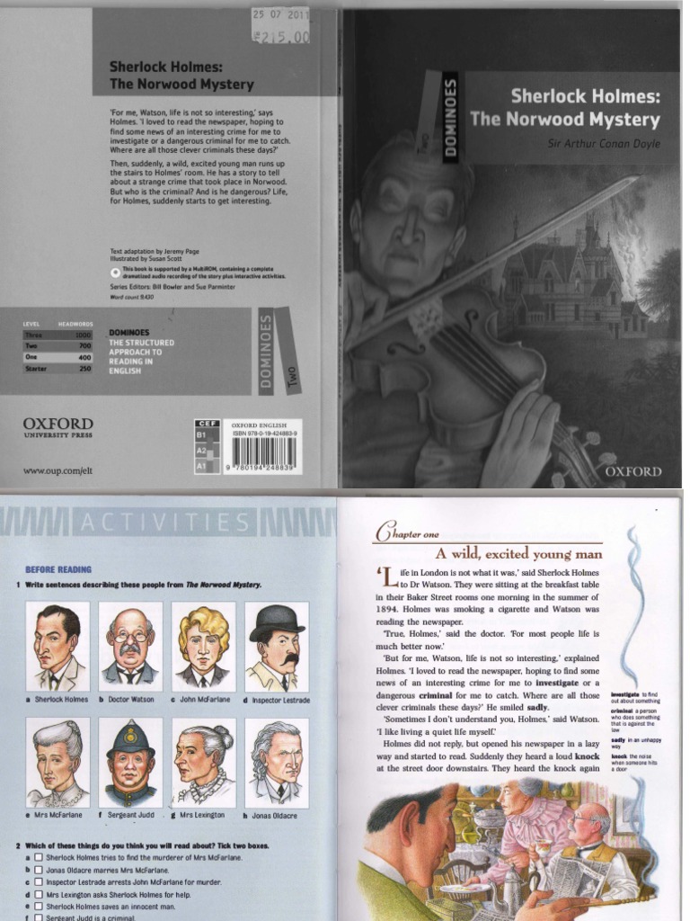The Norwood Mystery Unveiled | PDF | Sherlock Holmes Short Stories ...