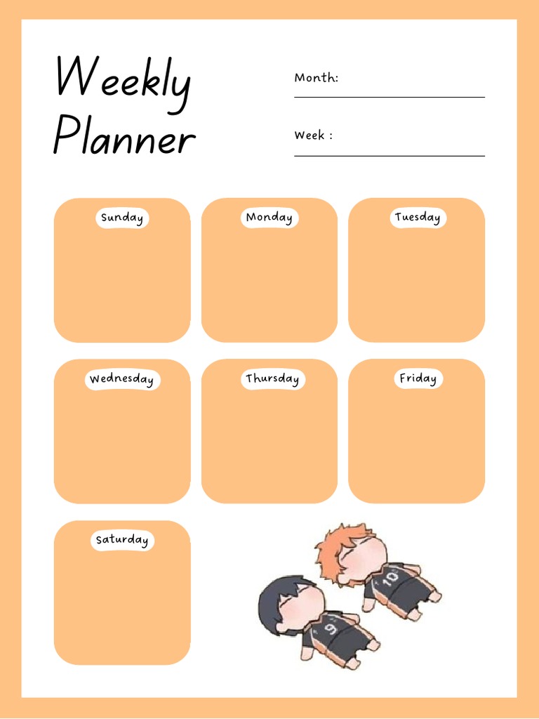 Haikyuu Planner PDF | PDF