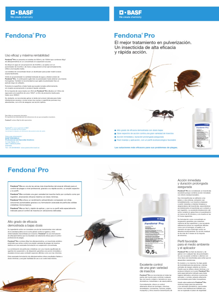 01703-Fendona-Pro-Spanish-Lft-2021 | PDF | Insectos | Insecticida