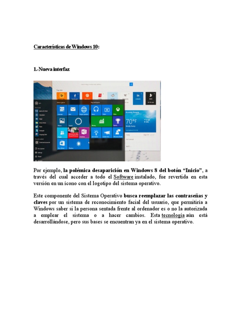 Características de Windows 10 Home | PDF