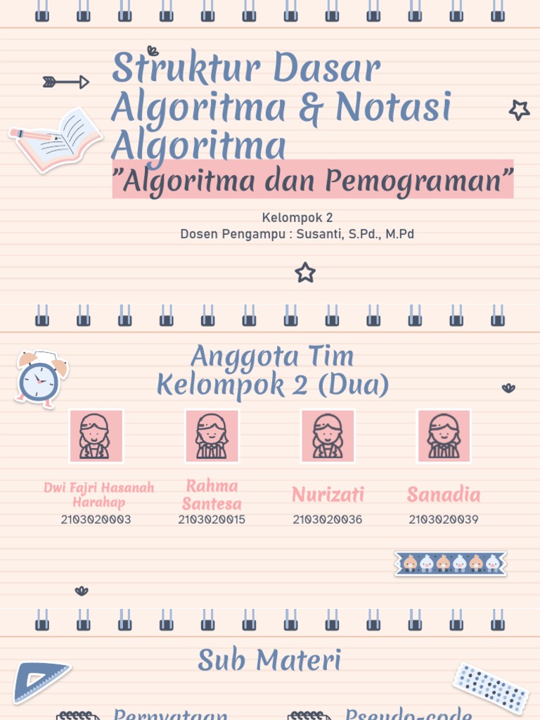 Struktur Dasar dan Notasi Algoritma | PDF