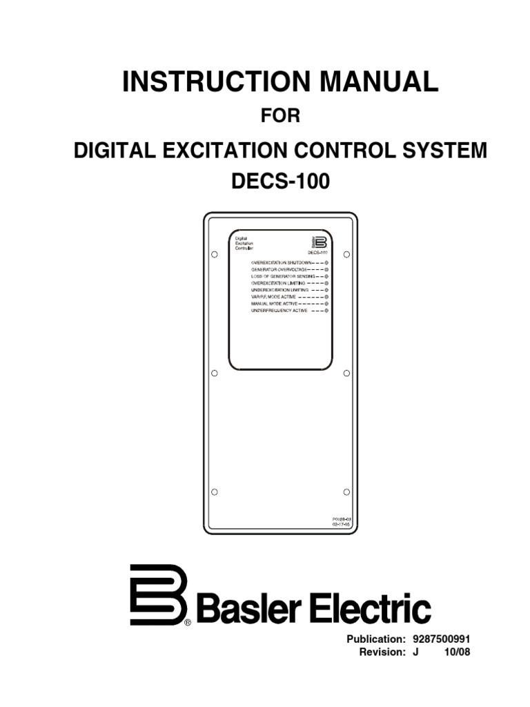 DECS 100 Manual Rev. J | PDF | Alternating Current | Analog To Digital ...