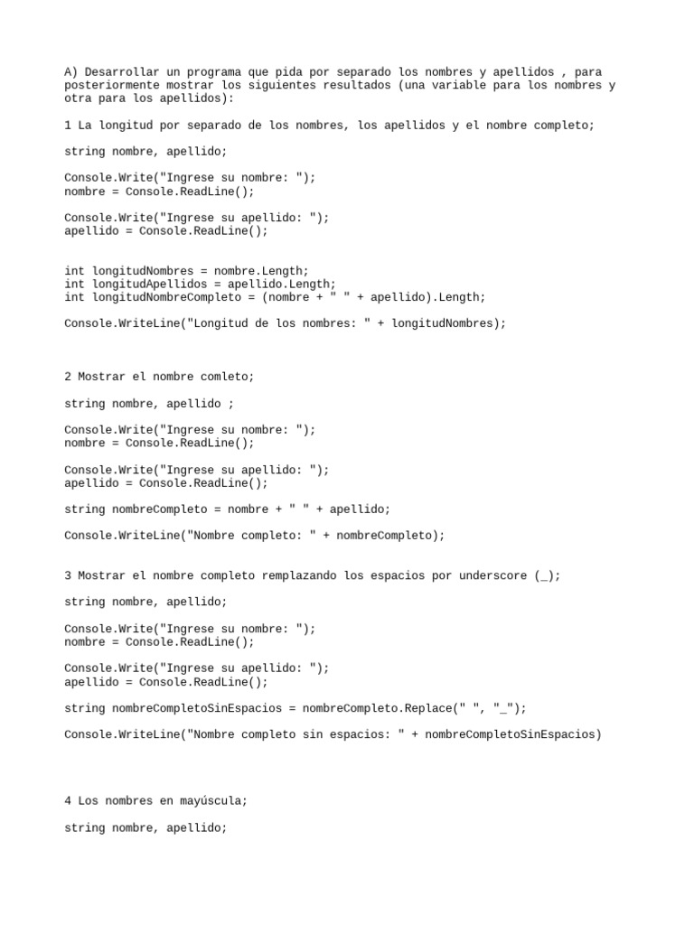 Programas de Fecha y Nombre | PDF | Programación de computadoras | Informática