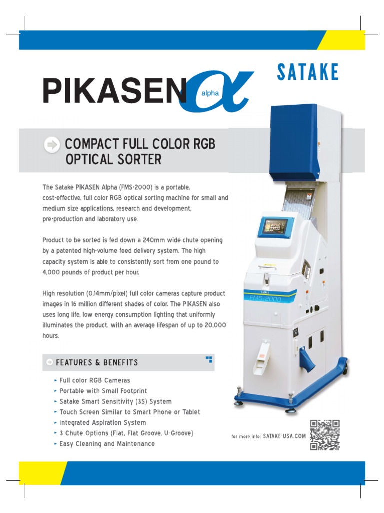 Satake FMS Color Sorter | PDF
