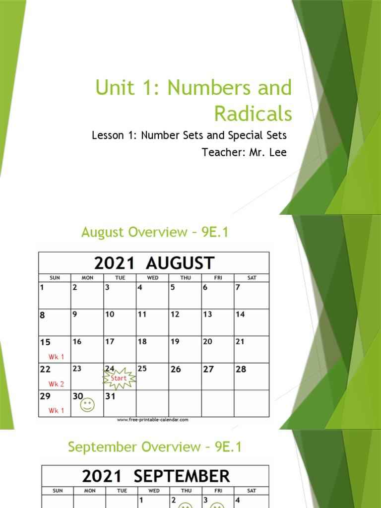 1.1 - Number Sets & Special Sets | PDF | Numbers | Integer