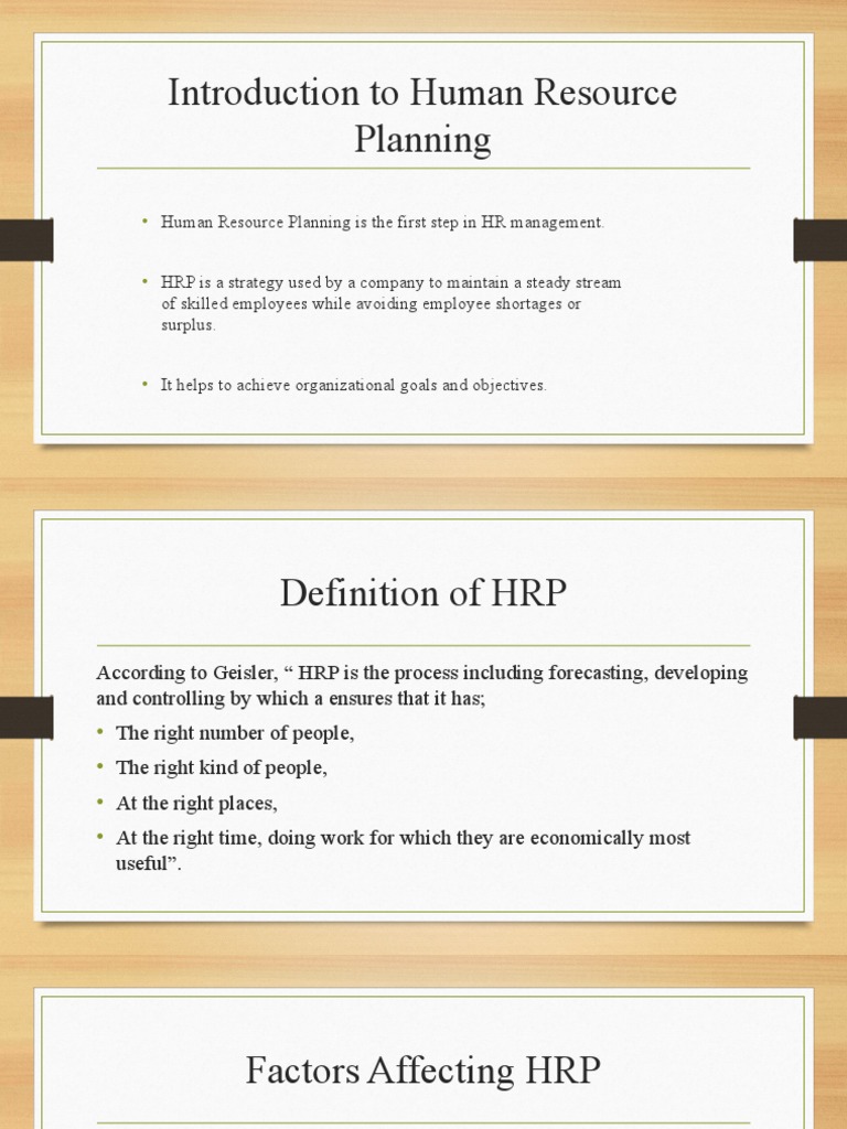 Factors Affecting HRP | PDF | Human Resources | Outsourcing