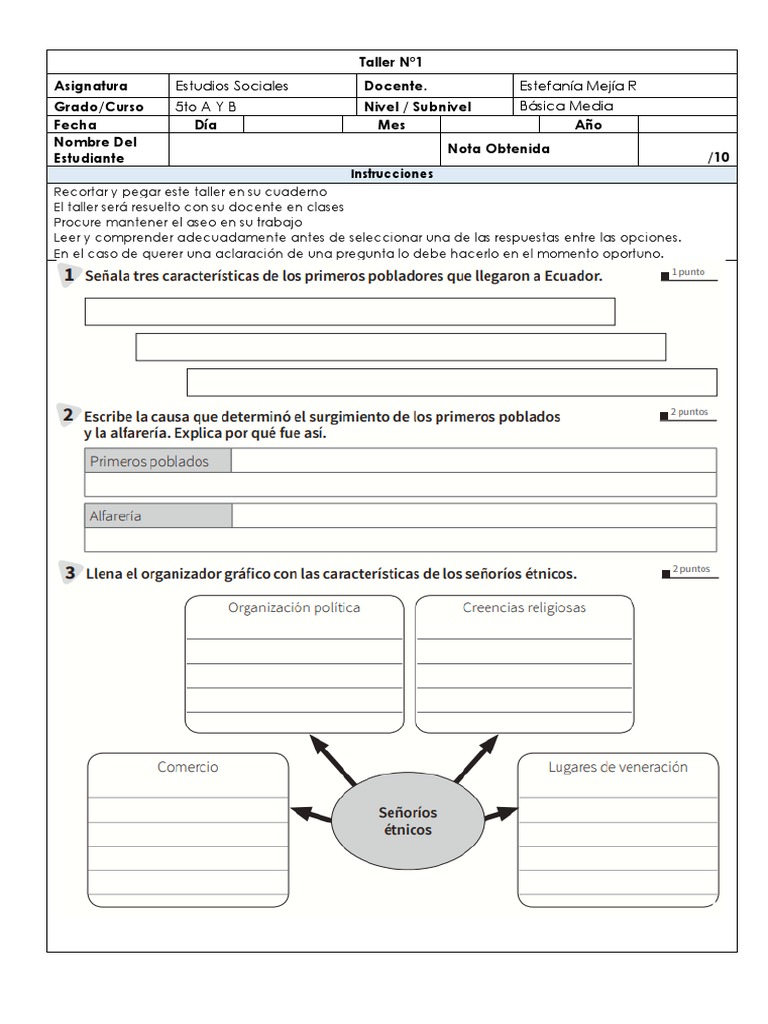 Taller de EESS 5to | PDF