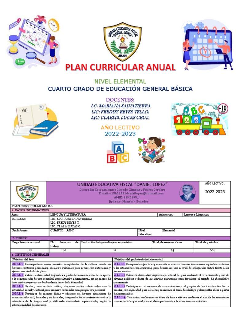 Pca Cuarto 2022 - 2023 | PDF | Comunicación | Aprendizaje