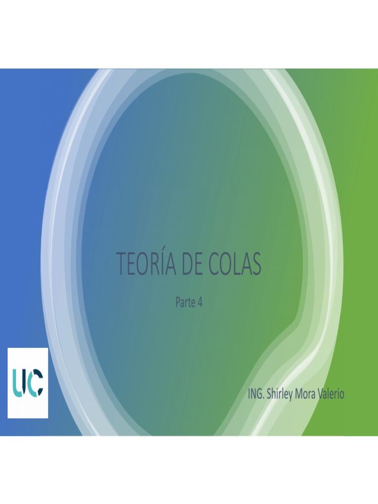 Teoria de Colas 4 | PDF | Matemáticas Aplicadas