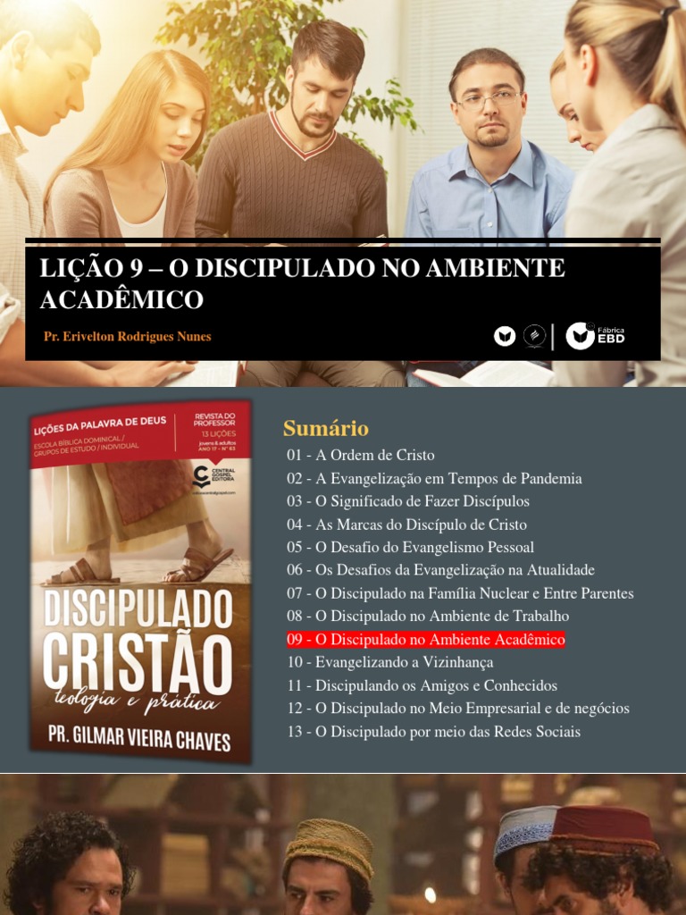 O discipulado cristão no ambiente acadêmico | PDF | Sadraque, Mesaque e ... O discipulado cristão no ambiente acadêmico | PDF | Sadraque, Mesaque e ...