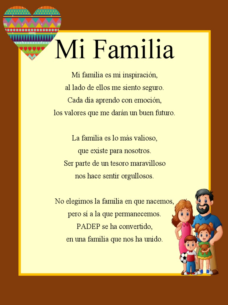 Poema sobre la familia y su valor | PDF