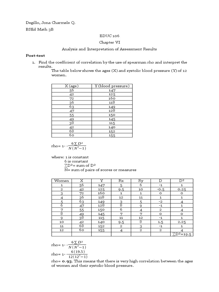 Educ 106 Module 8 | PDF | Statistics | Statistical Analysis