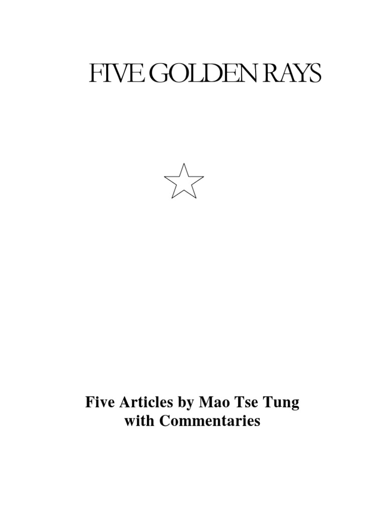 Five Golden Rays PDF | PDF | Communism | Mao Zedong