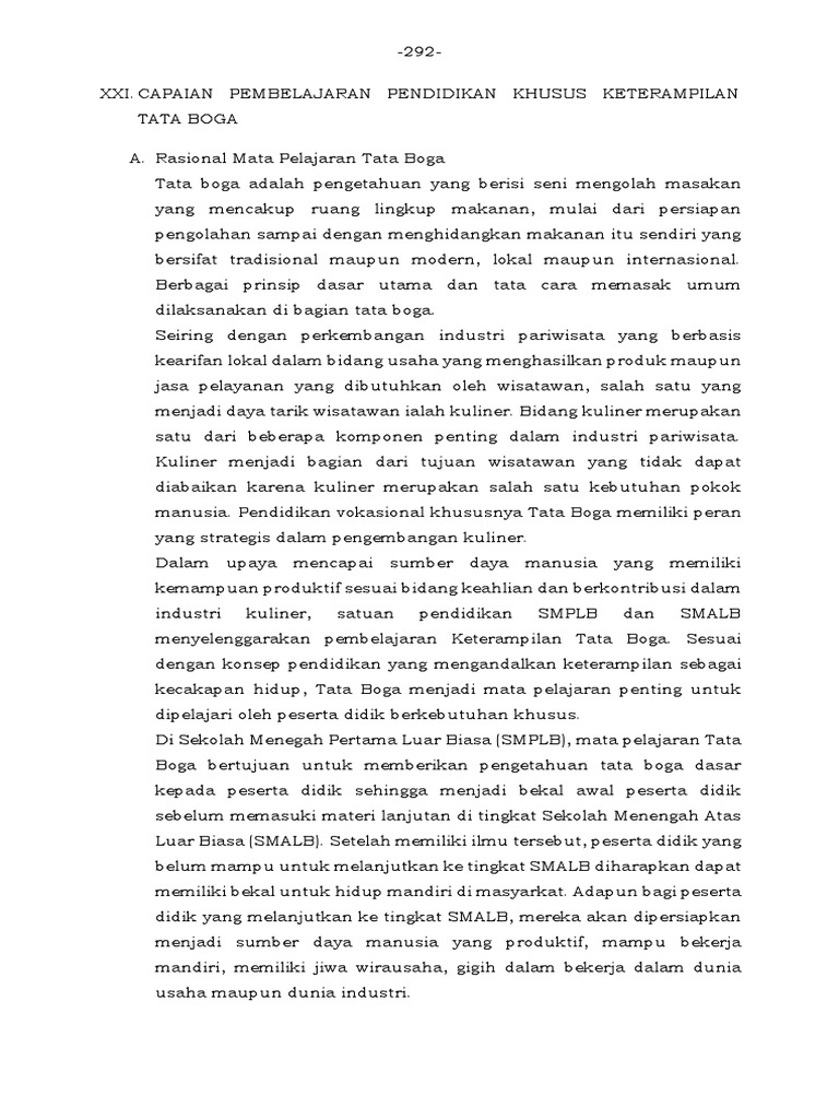 CP SLB Keterampilan Tata Boga | PDF